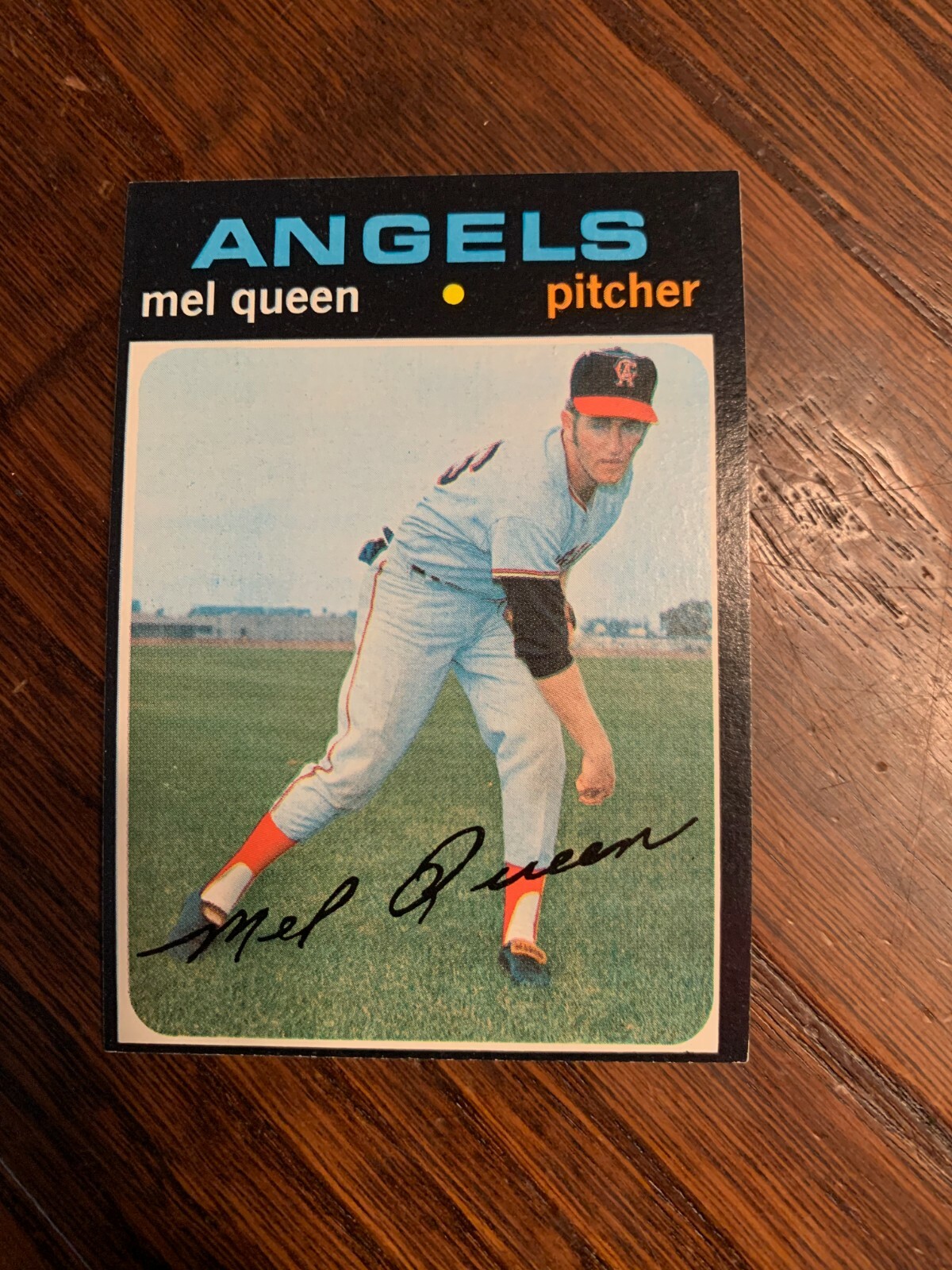 1971 TOPPS #736 MEL QUEEN LOS ANGELES ANGELS HIGH # SP BASEBALL CARD NM ...
