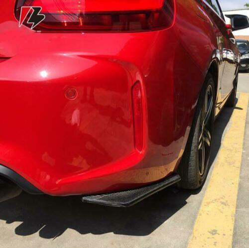 Carbon Fiber Black Rear Bumper Diffuser Side Fender Spoiler Lip Canard ...