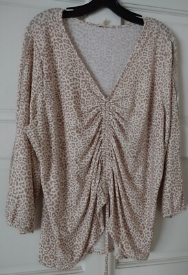 Como Blu Women's Casual Long Sleeve V Neck Blouse Top Plus Size 2X | eBay