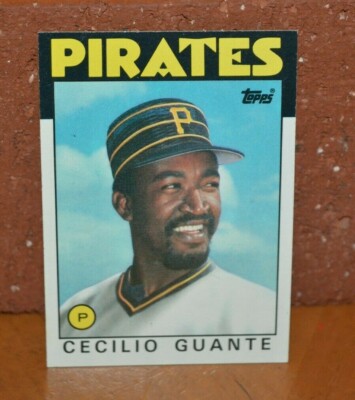 BASEBALL CARD TOPPS 1986 PITTSBURGH PIRATES CECILIO GUANTE | eBay