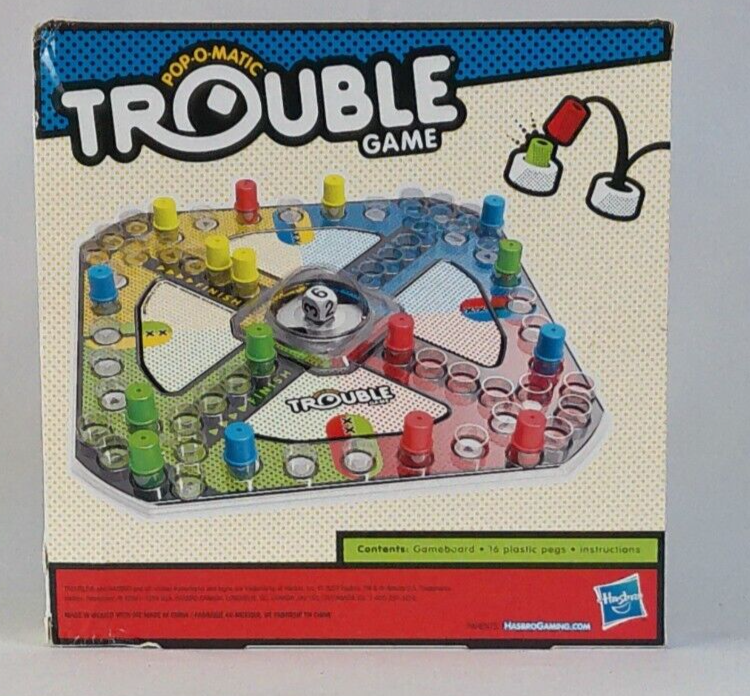 Trouble Board Game for Kids Ages 5 and Up 2-4 Players Hasbro Brand New ...
