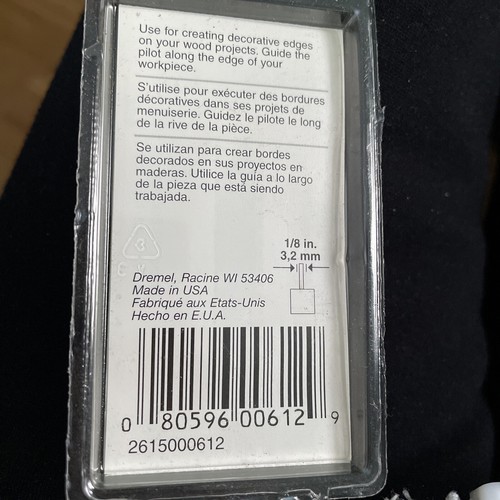 Dremel 612, Router Bit 3/32”, | eBay