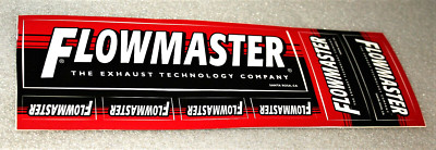 2 x 7 Flowmaster Automotive Racing Car Muffler Exhaust Stickers New NOS ...