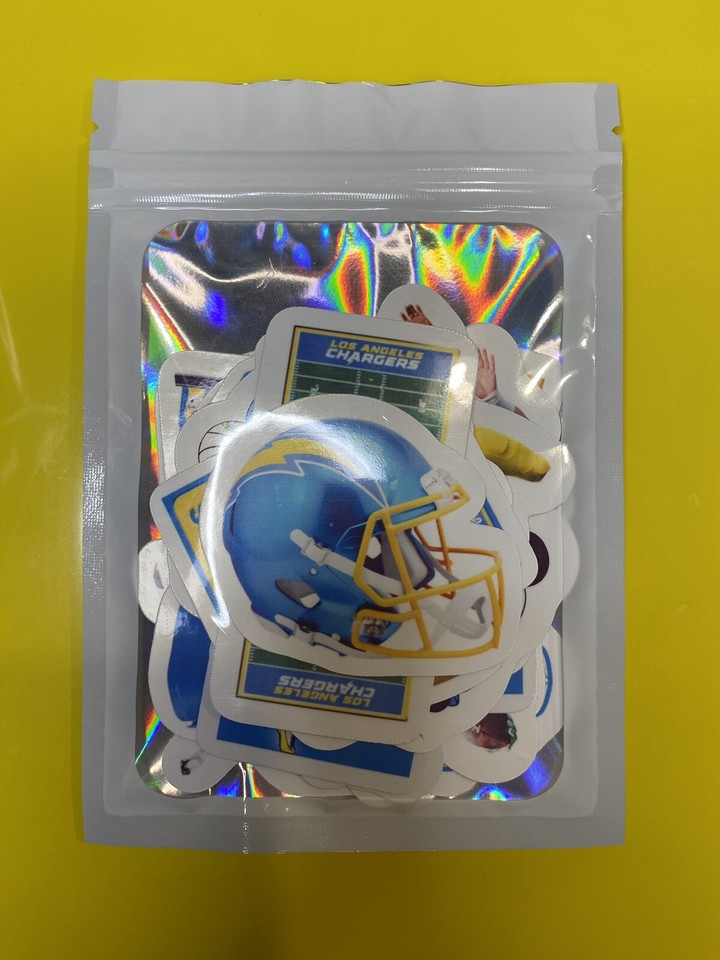 Brand New Los Angeles Chargers Stickers 40 Piece Sticker Set | eBay