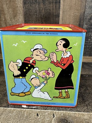 Mattel 1953 Popeye Music Box --DOESN'T WORK BUT ALL IS THERE | eBay