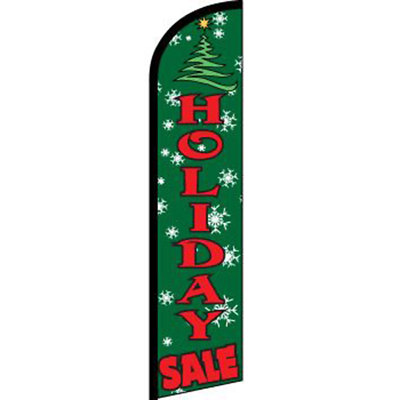 Holiday Christmas Sale Flag Flutter Feather Banner Swooper Windless | eBay