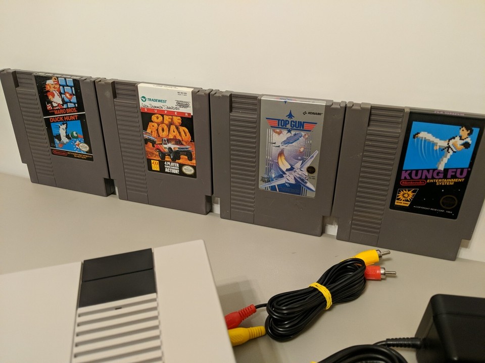1985 original NES console with (5) games | eBay
