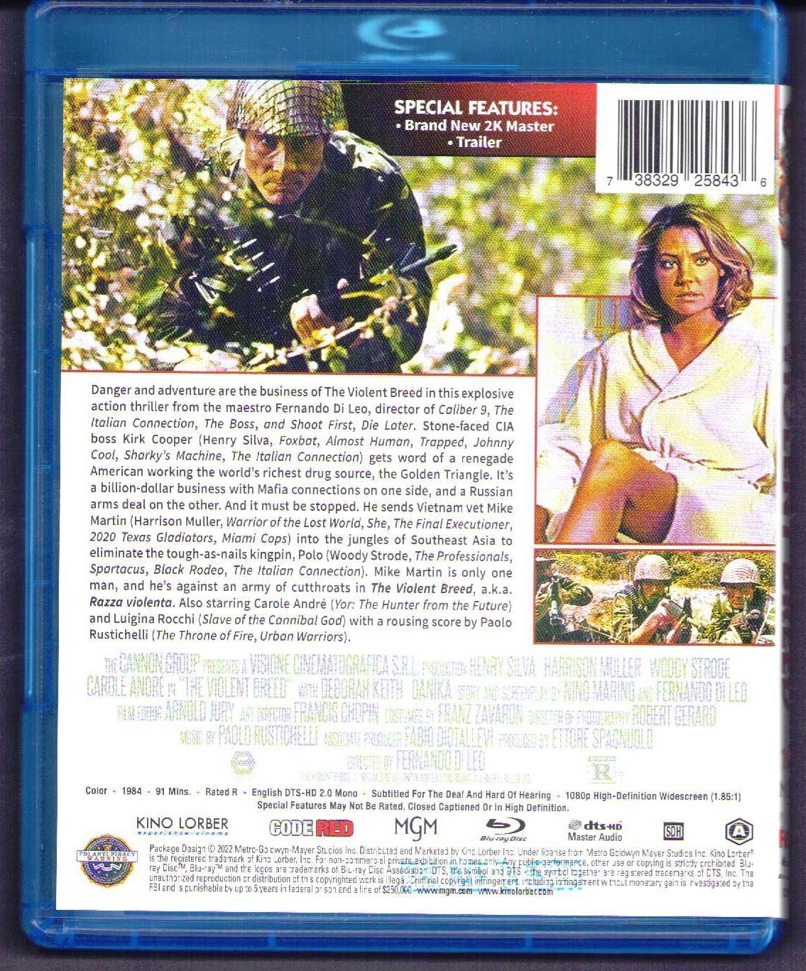 The Violent Breed (Blu-ray) 1984 Code Red Fernando Di Leo! Action War 738329258436 | eBay
