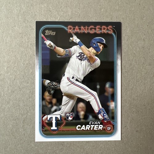EVAN CARTER 2024 Topps Flagship CTC-8 RC Companion Card Image Variation ...