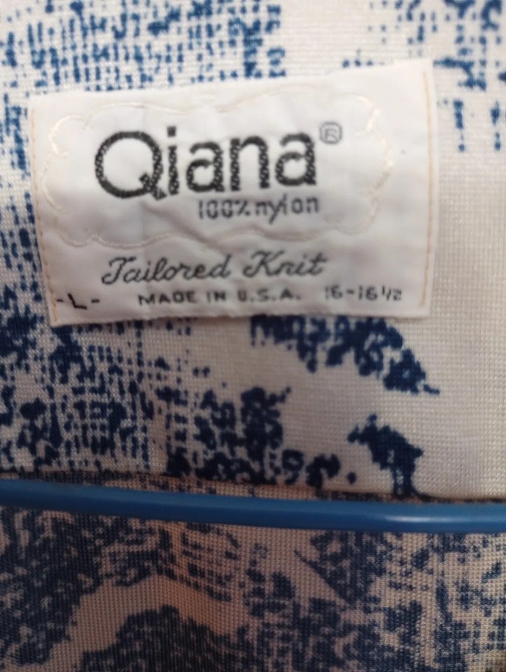 Qiana Vintage 1970's Shirt XL Saturday Night Fever Made in USA Disco ...