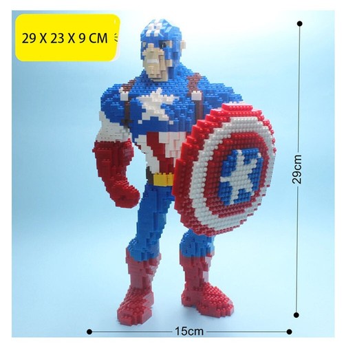 29x23x9 cm Super Hero Captain America Diamond Building Mini Blocks ...