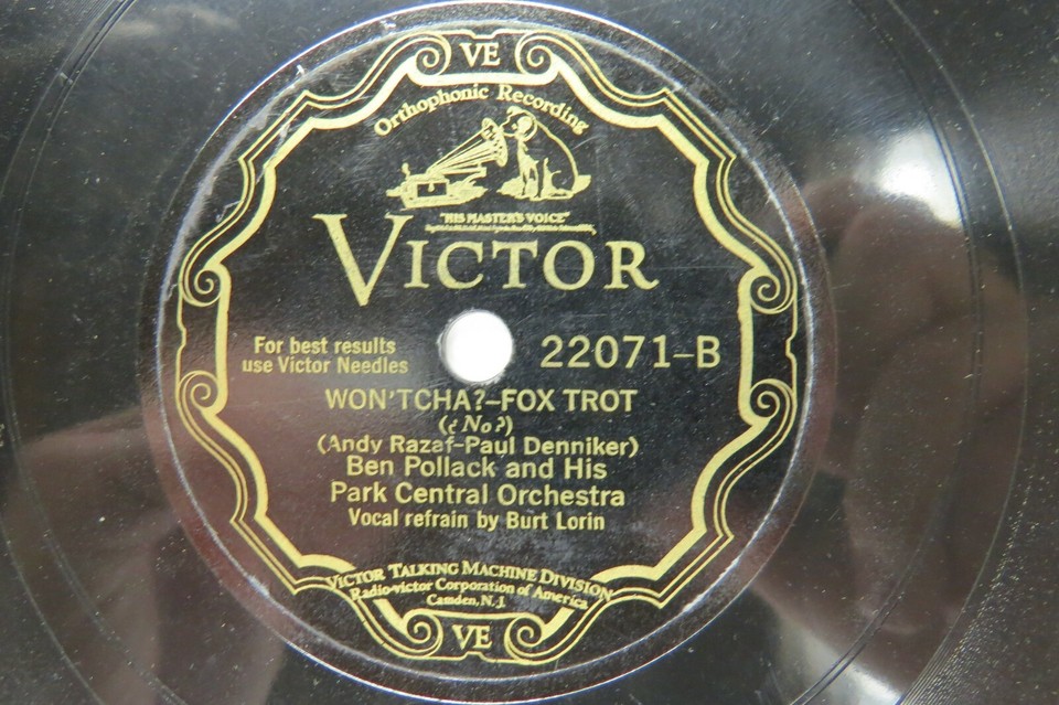 Ben Pollack & Orch. - VICTOR 22071 - In the Hush of the Night & Won ...