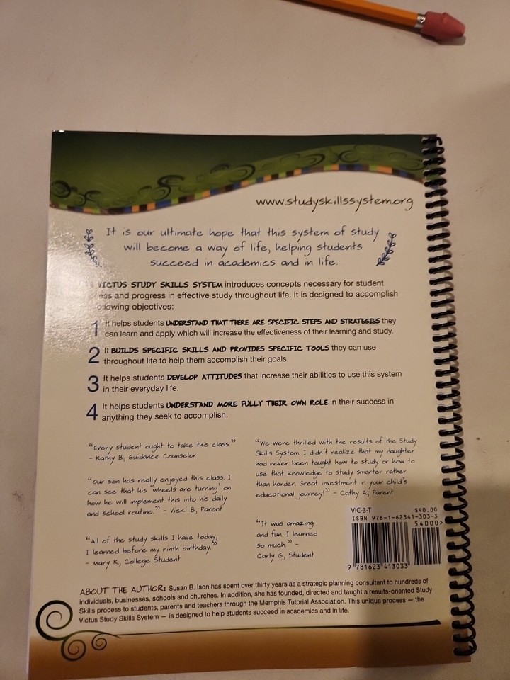 Victus Study Skills System Teacher & Student. | eBay