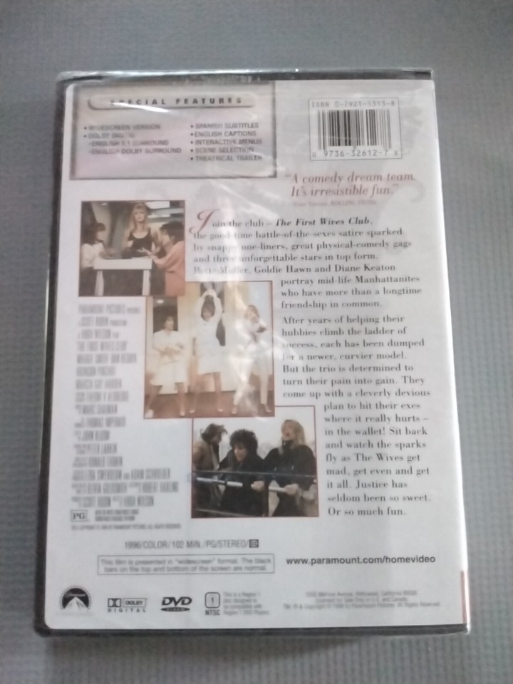 The First Wives Club (DVD, 1998, Widescreen) NEW SEALED! 97363261278| eBay
