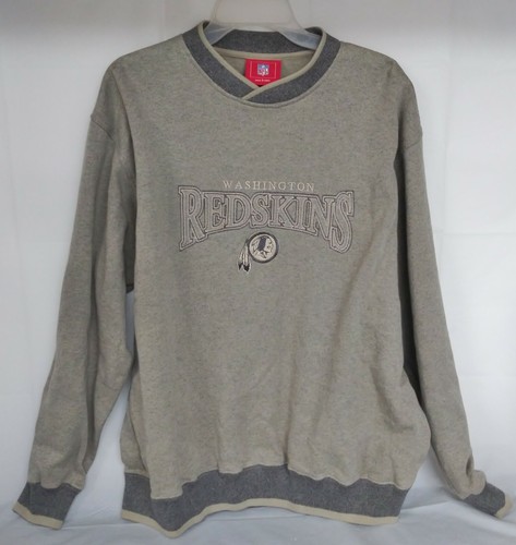 Vintage Washington Redskins Sweatshirt - Gray Long Sleeve V-Neck - XL ...