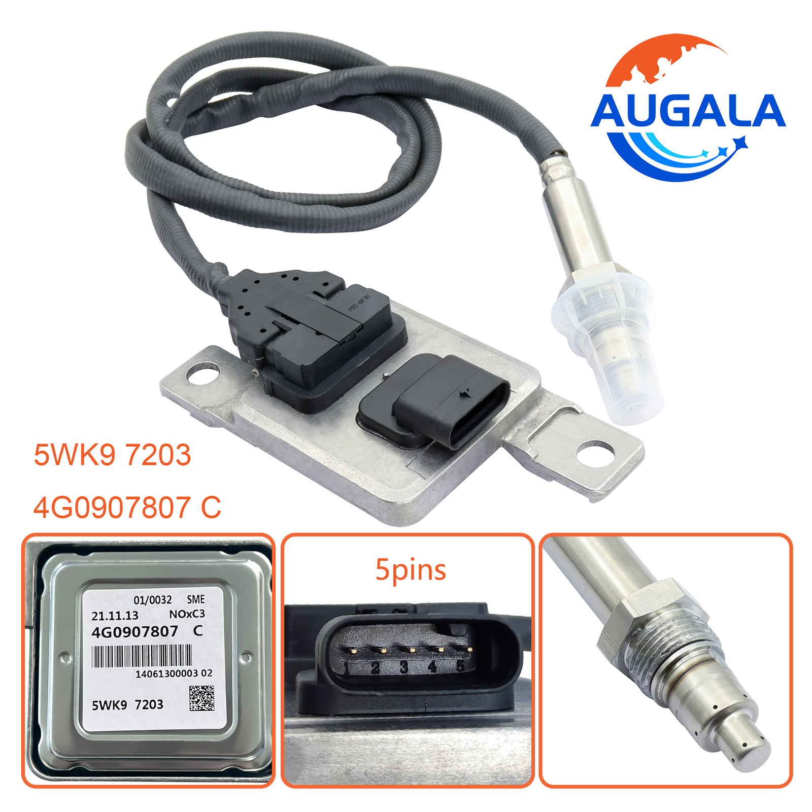 Nox Sensor Sonde 4G0907807C 4G0907807H 4G0907807R 4G0907807Q For Audi ...