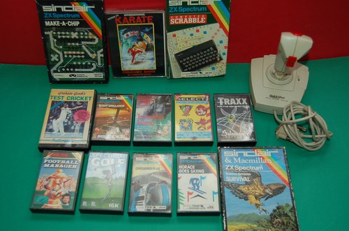 Good selection of Sinclair cassette tapes + A Quick Shot Joystick. | eBay