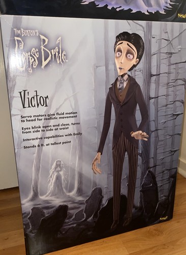 Corpse Bride Animatronic SET OF 2 Emily and Victor Moving Figures In ...