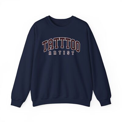 Tattoo Artist Sweatshirt Gifts Crew Neck Long Pullover Shirt Men Unisex ...