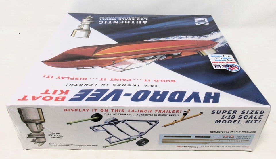 Ultra RARE MPC 883/12 Hydro-Vee Boat kit Deluxe Edition 1/18 SEALED | eBay