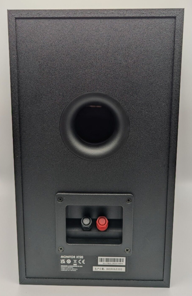 Polk Audio Monitor XT20 Bookshelf Speaker - Single Speaker - Black | eBay