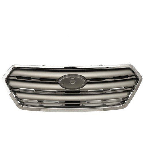 Grille For 2015-2016 Subaru Outback Chrome Shell w/ Silver Insert ...
