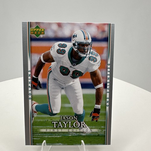 2007 Upper Deck #51 JASON TAYLOR Miami Dolphins Nice Card! | eBay