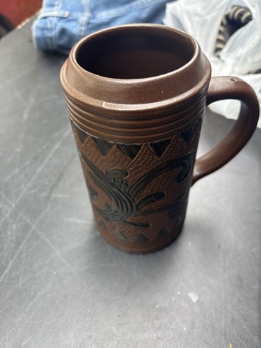Vintage Gerz German Beer Stein Mug – Brown Stoneware, 1862 Mark, ~0.75L ...