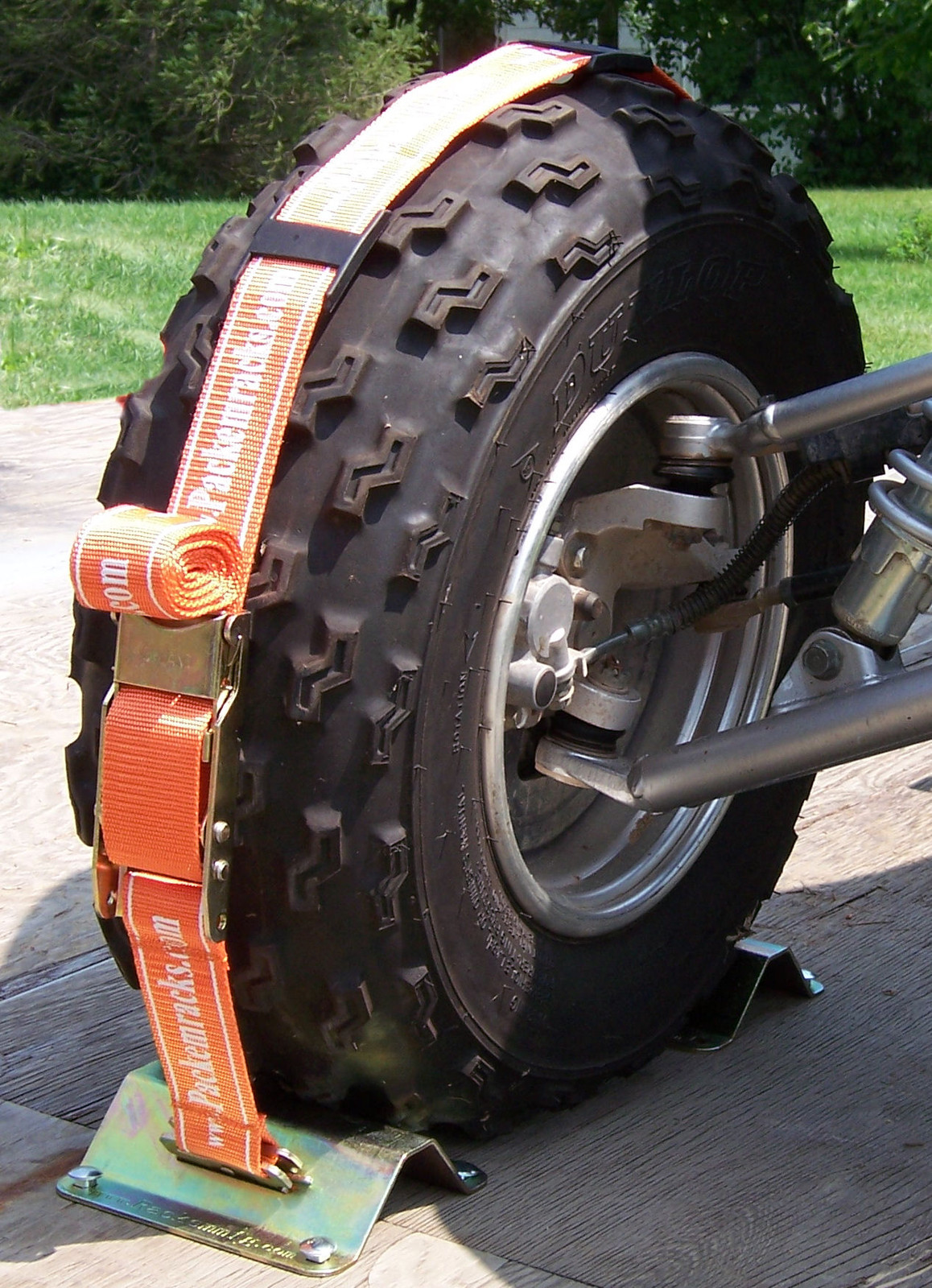 Strap’em Wheel Chock Tie Down by Pack’em Racks for sale online | eBay