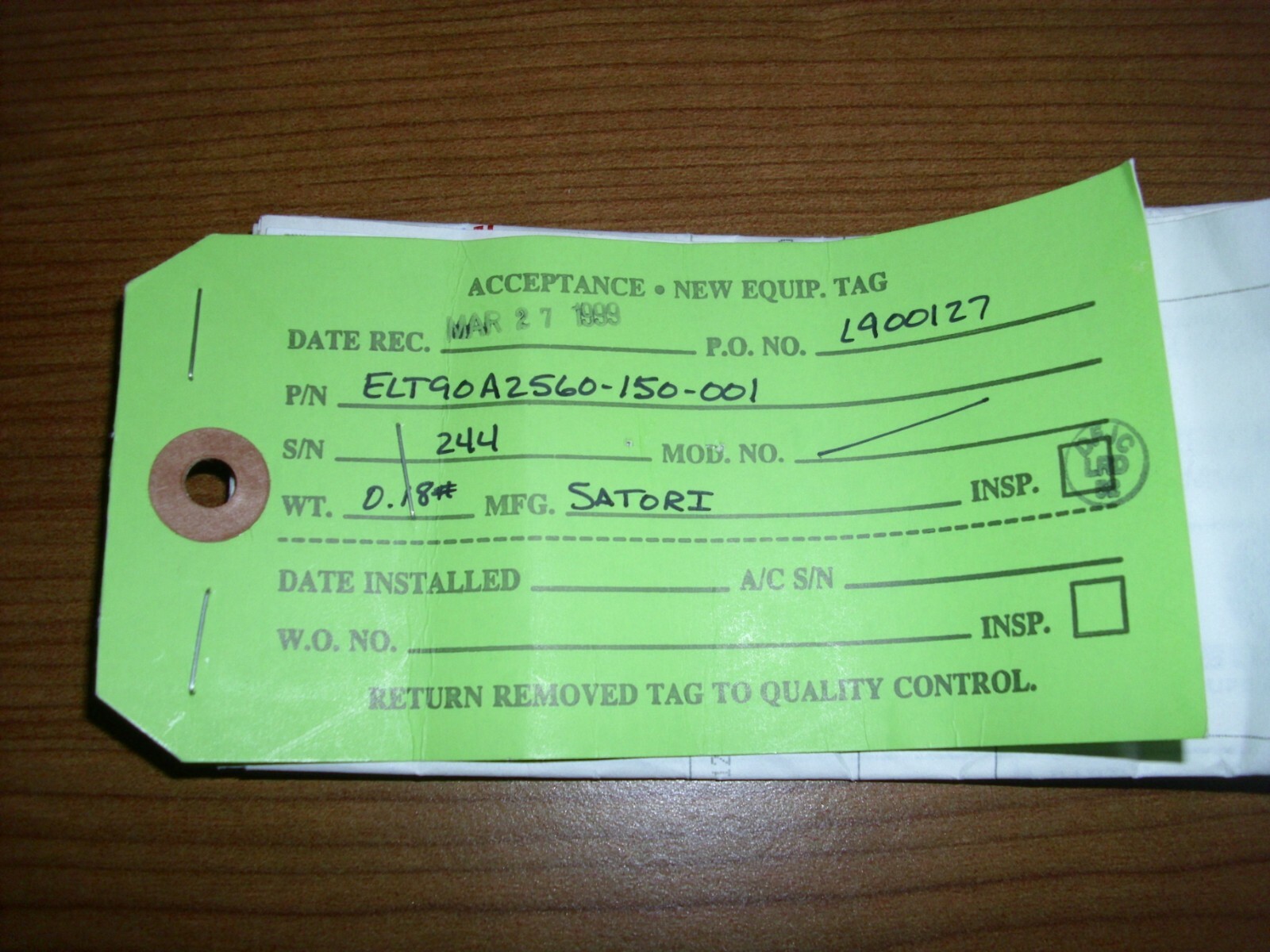 Socata Aircraft ELT Antenna Amplifier ELT90A2560150001 Satori with JAA ...