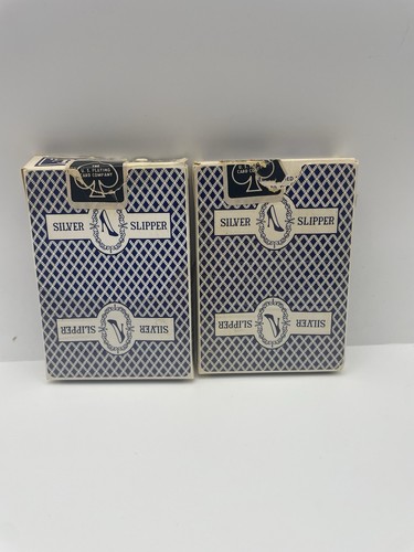 Vintage Silver Slipper Casino Saloon Playing Cards Deck Gambling Las ...