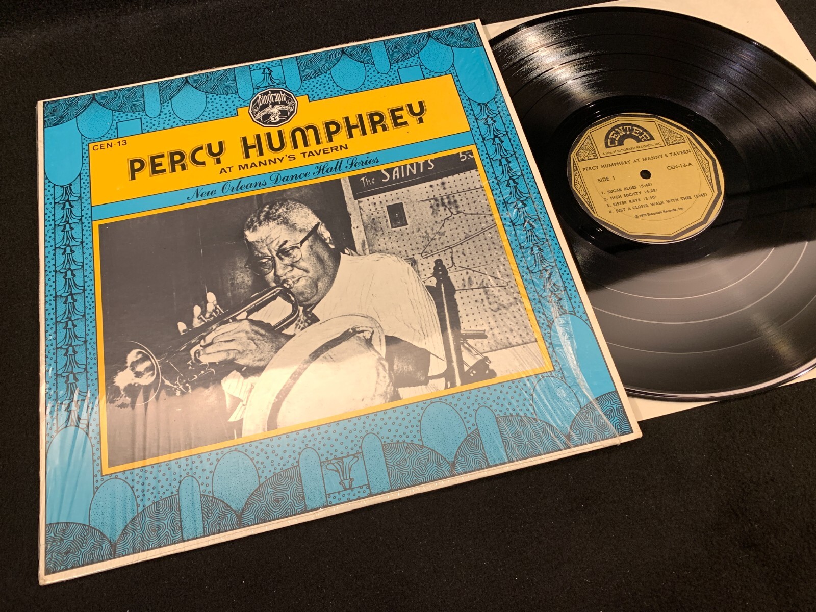 Percy Humphrey At Manny's Tavern 1976 Center CEN-13 w/Shrink. NM/NM- Visual | eBay