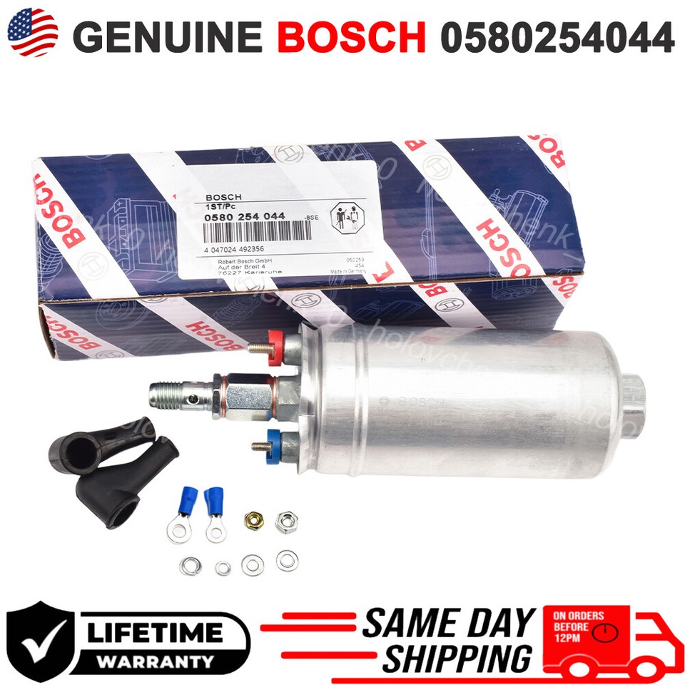 GENUINE Bosch 044 Universal Inline External Fuel Pump 0580254044 300lph ...