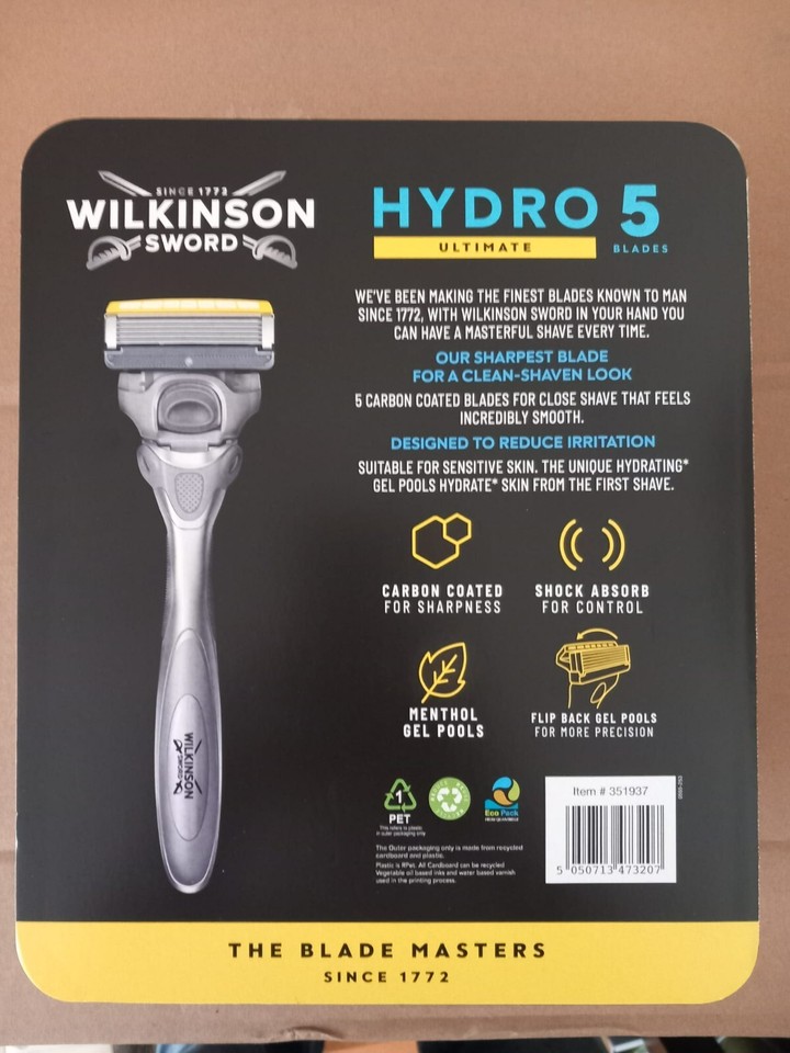 Wilkinson Sword Hydro 5 Ultimate Razor Handle + 9 Blades Refill | eBay UK