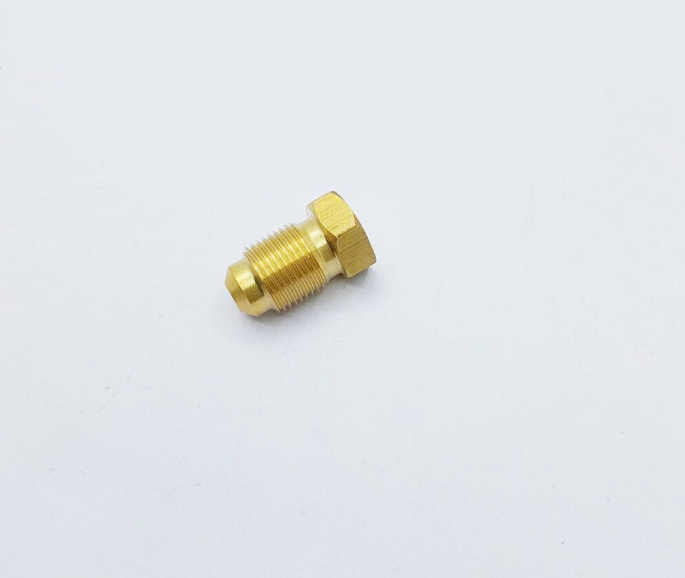7/16"-20 UNF Male Brass Brake Blanking Plug Fitting Cap Clutch Hose ...