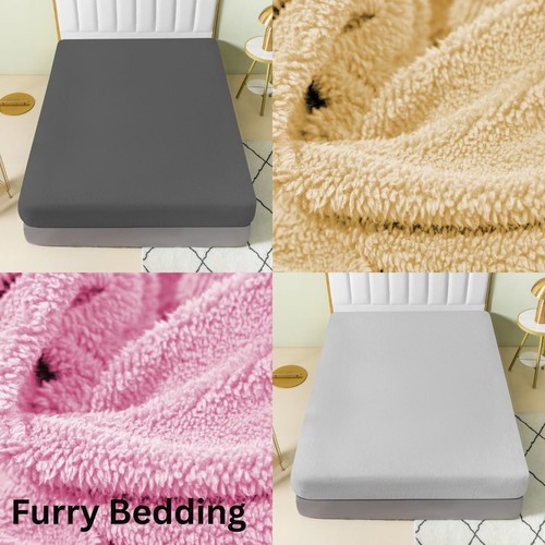 Extra Deep Teddy Fleece Fitted Sheet Sherpa Cosy Winter Warm Double Bedding NEW | eBay UK