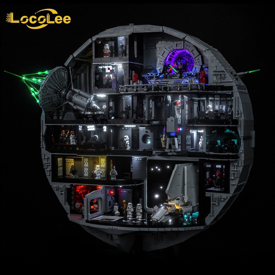 LocoLee LED Light Kit for LEGO Star Wars 75419 Death Star Lighting Set ...