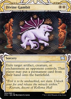 Divine Gambit 4 STA MTG White Sorcery Exile 2021 Uncommon Lewis EN | eBay