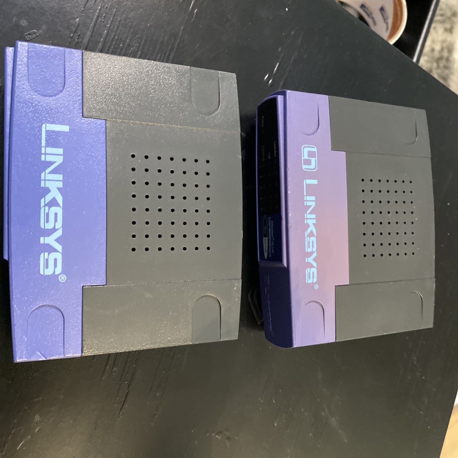 2 Qty Linksys Cisco Systems EZXS55W 10/100 5-Port Workgroup Ethernet ...