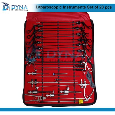 German Grade 29 Pcs Laparoscopic Surgery Set Laparoscopy Endoscopy ...
