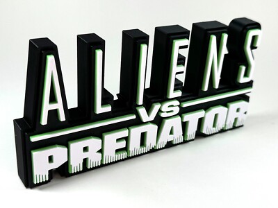 Aliens vs. Predator 3D Printed Freestanding Logo | eBay