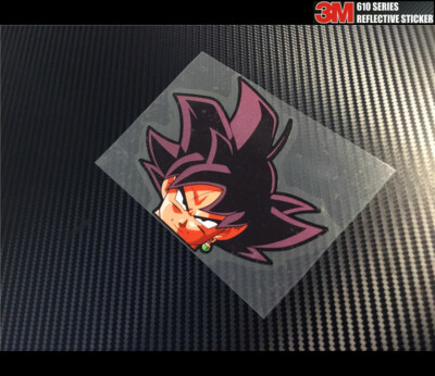 Goku DRAGON BALL Kakarrot PEEKING window JDM Reflective Sticker #D07 | eBay