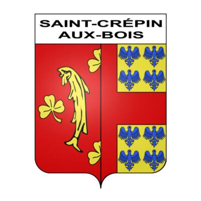 Saint-Crépin-aux-Bois 60 ville sticker blason écusson autocollant ...