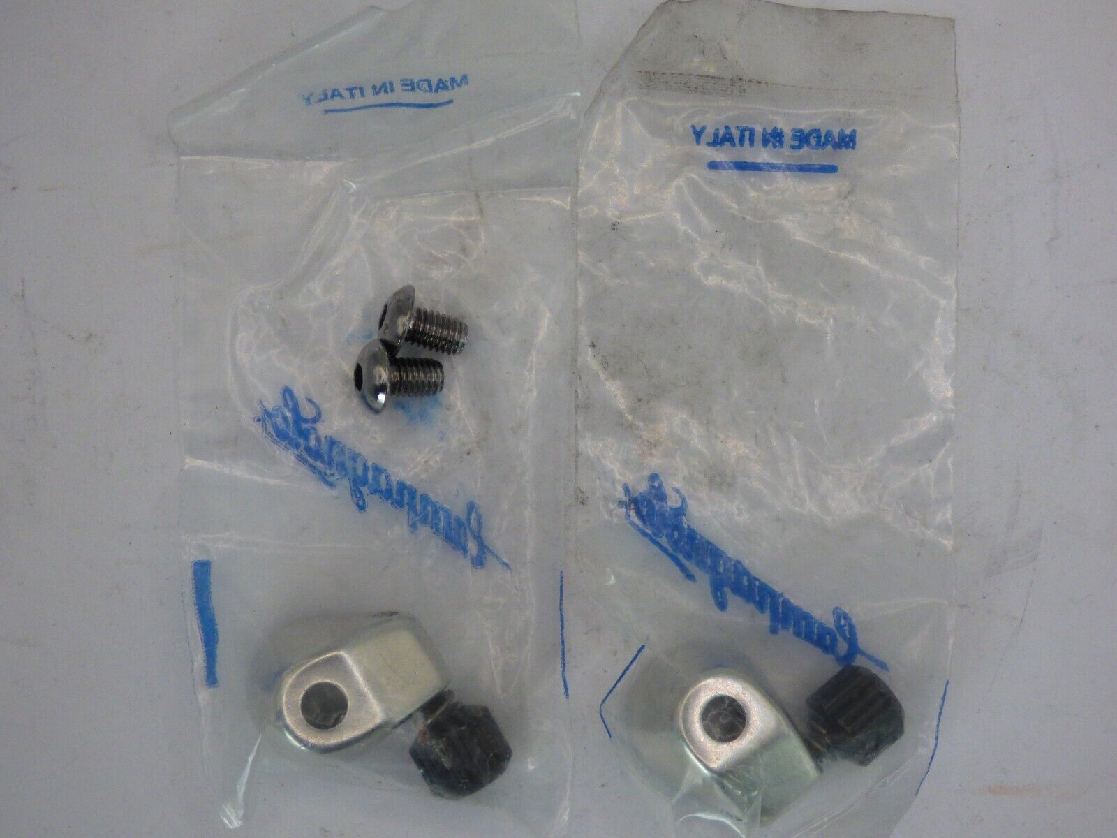 CAMPAGNOLO ERGOPOWER DOWNTUBE CABLE STOPS WITH BARREL ADJUSTERS - NOS ...