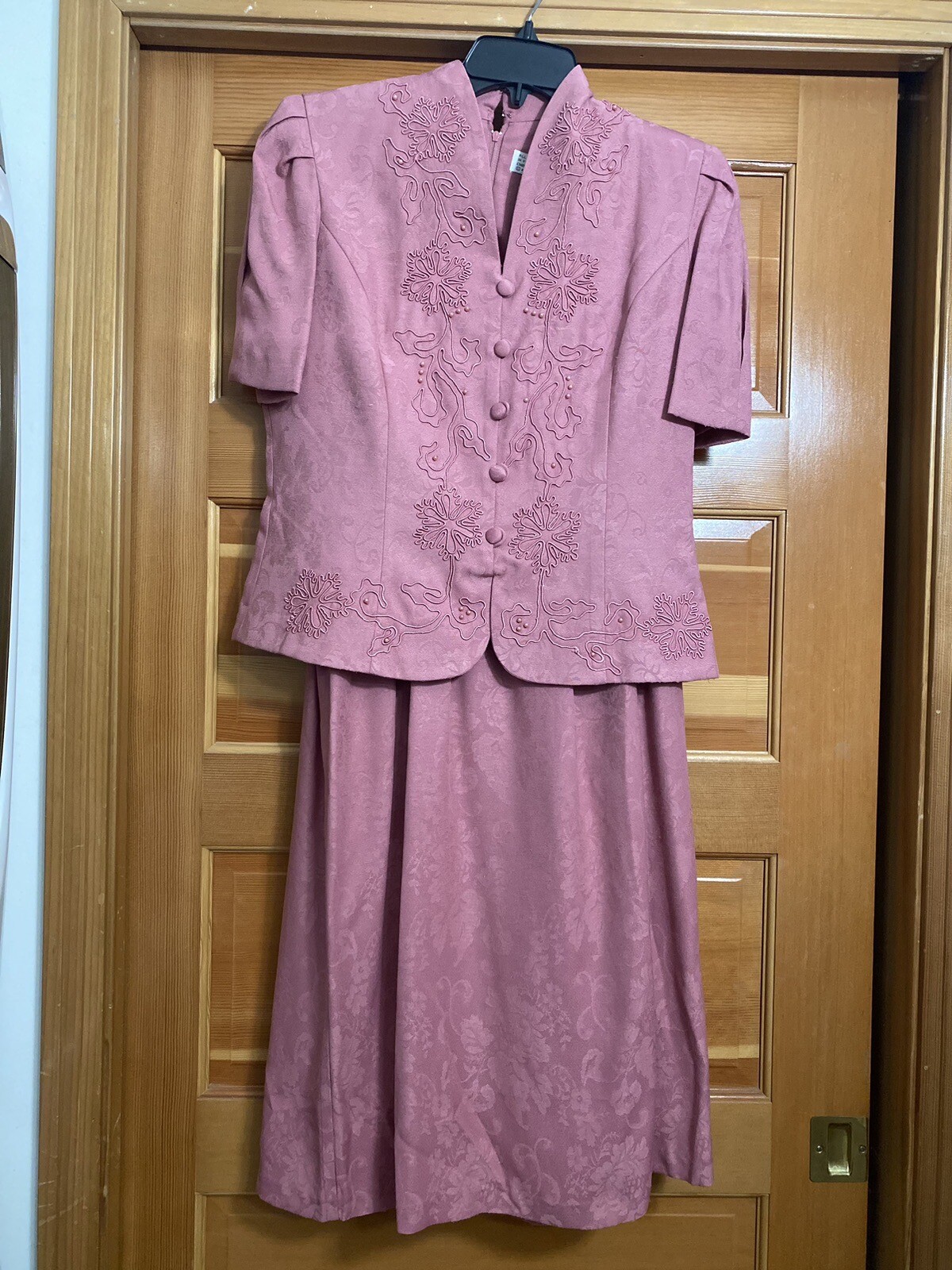 Karin Stevens Vintage 80s Embellished Midi Dress Size… - Gem