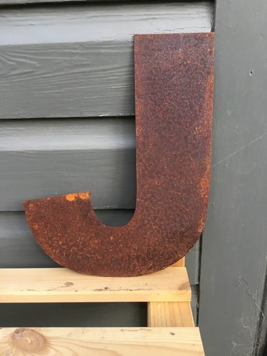 10 Inch rusty metal letters and numbers shop sign home COMBINED POSTAGE ...