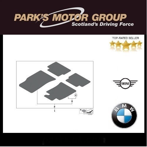 Genuine MINI R60 Countryman R61 Paceman Floor Mats 51479810418 for sale ...