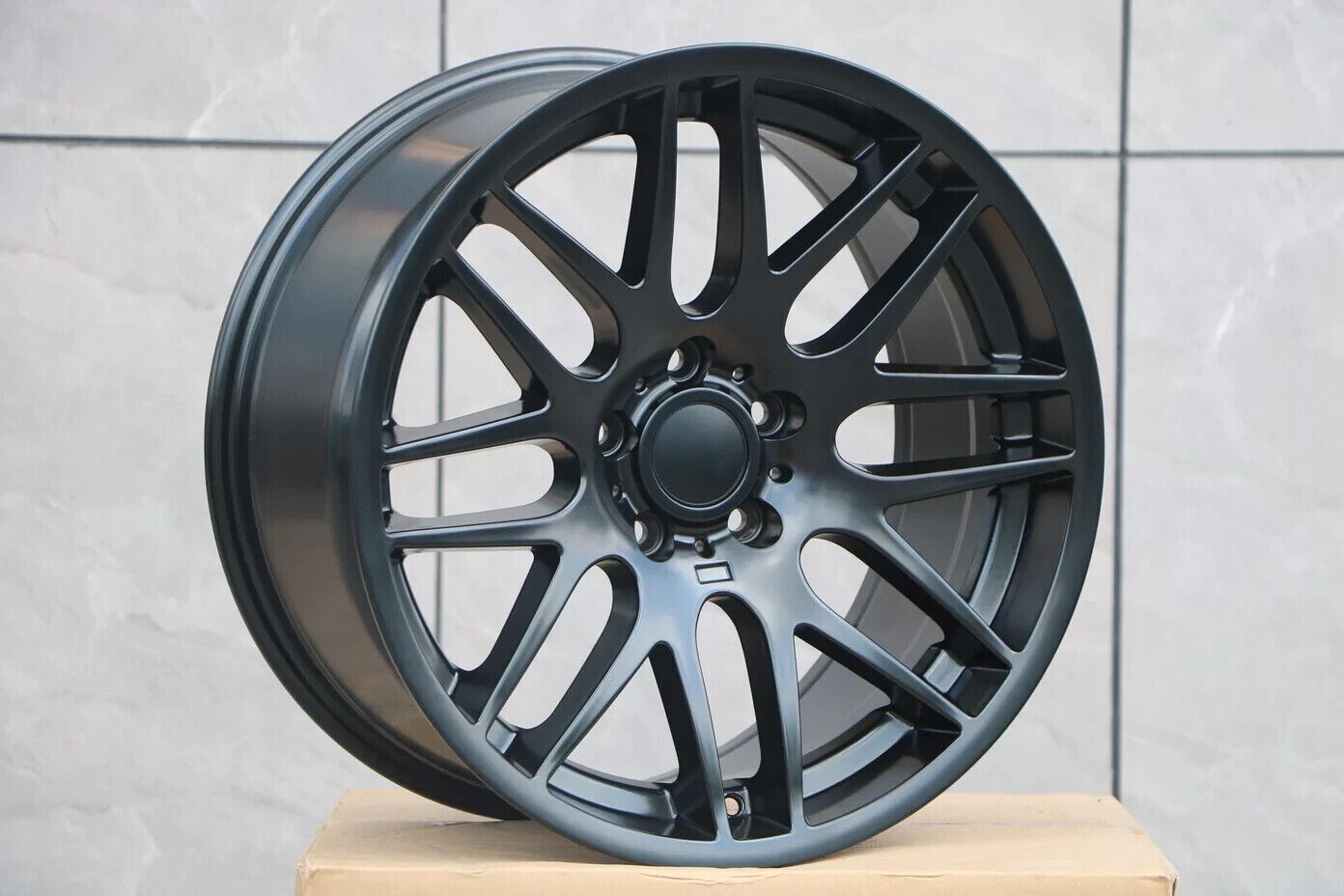 Set of Four 18x9.0 Satin Black 5x120 ET35 Wheels For BMW Rims | eBay
