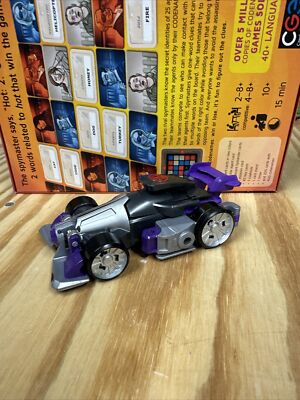 Playskool Heroes Transformers Rescue Bots MORBOT Race Car Grey Purple ...