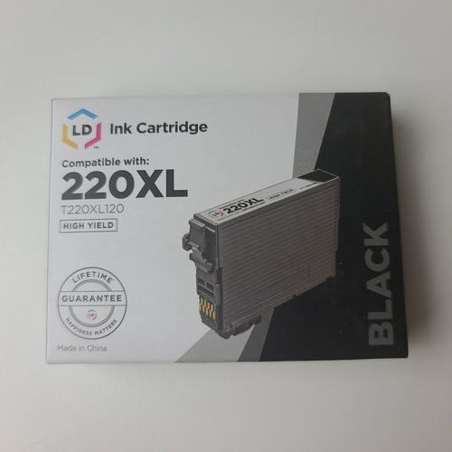 LD 220XL T220XL Black Ink for Epson XP-320 XP-420 XP-424 WF-2630 WF ...